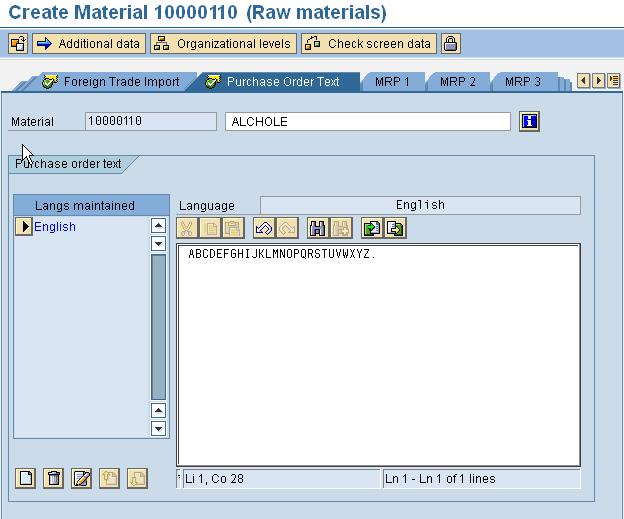 SAP User Manual for MM Material Management Module - Create Material ...