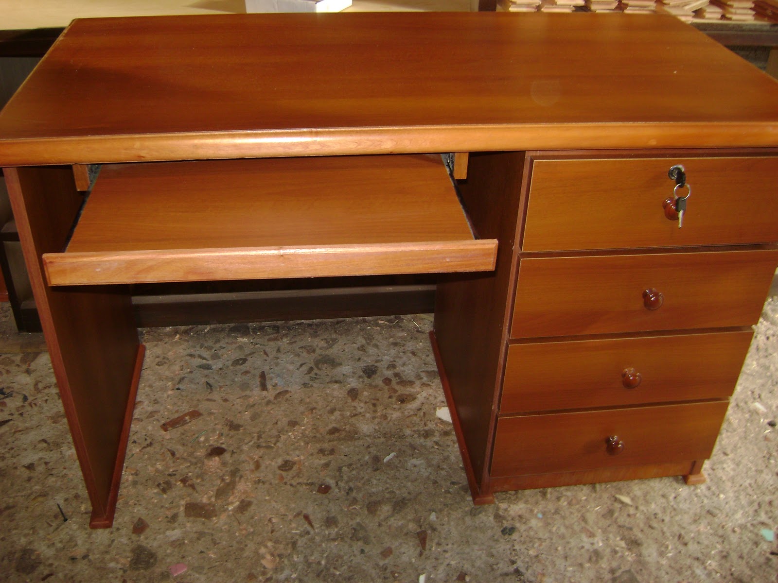 El Cedro Muebles: Escritorios 1ra. calidad en melamina color cedro nat ...