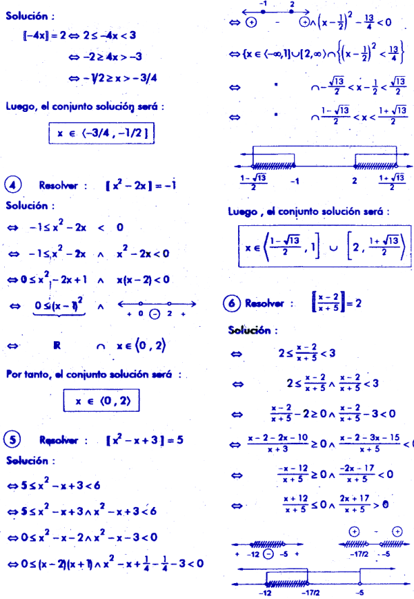 ECUACIONES CON MÁXIMO ENTERO PROBLEMAS RESUELTOS PDF