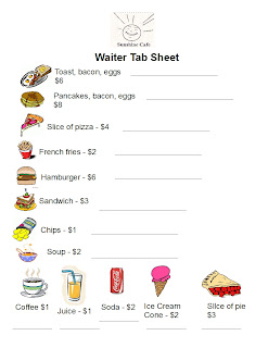 Training Up A Child: Playing Restaurant