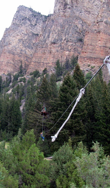 Yellowstone National Park - 2012: Ziplining at Big Sky, MT