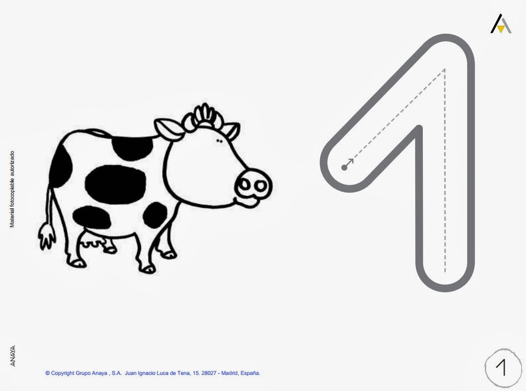 RECURSOS TIC PARA EDUCACIÓN INFANTIL: Fichas para trabajar los números ...