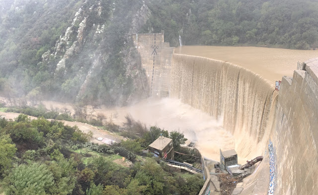 Ventura River Ecosystem: Matilija Dam, after the storm...