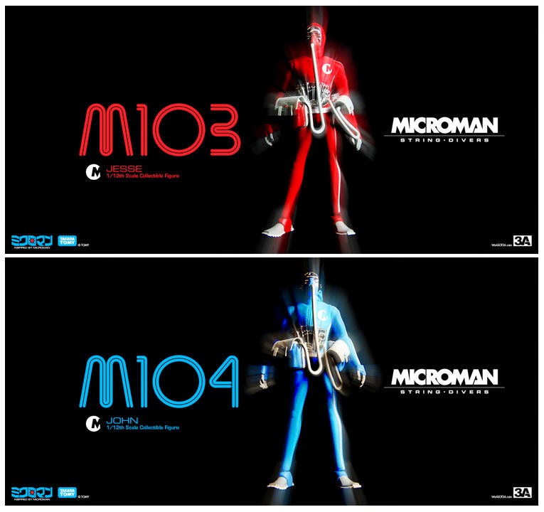 Microman: String Divers by 3A Toys for pre-order June 27