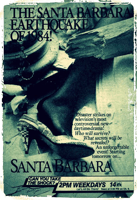 Santa Barbara Blog: Daytime Jolt Earthquake Pays Off For Soap: 'Santa ...