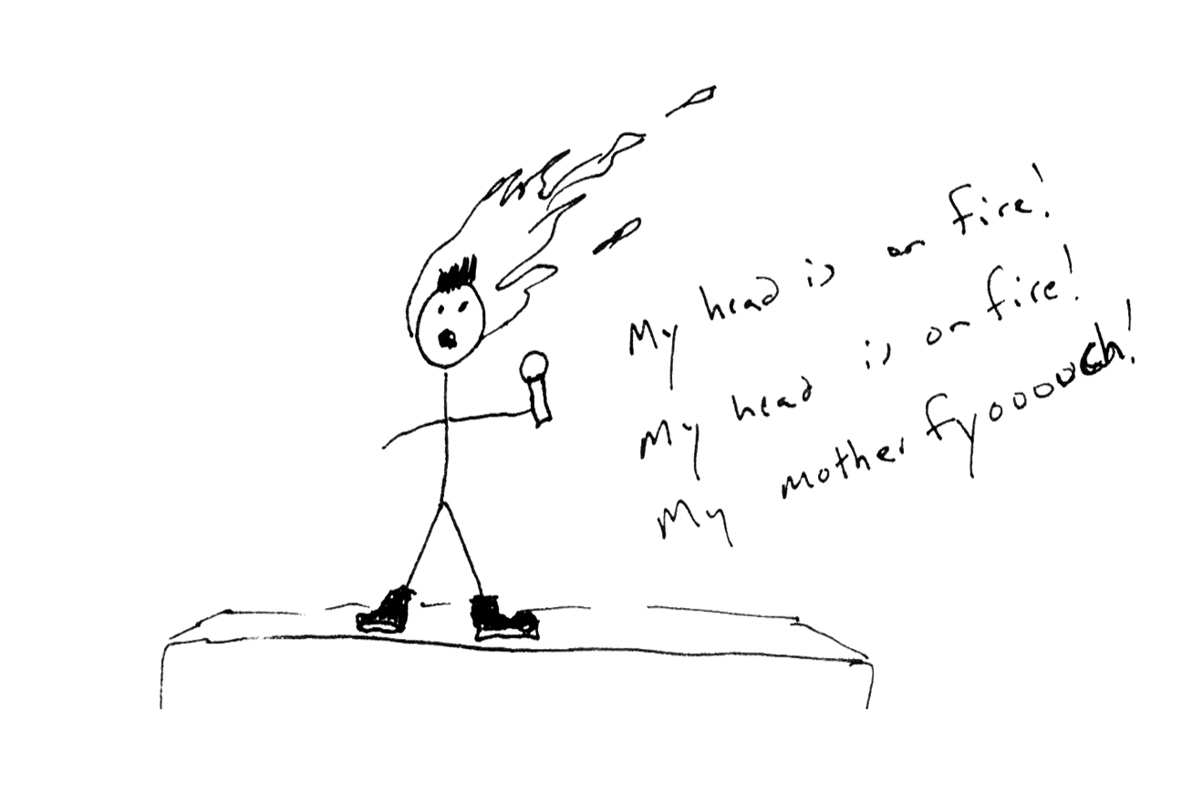 Illustrated by Copywriters: "Punk Rock Stick Figure" by Jim