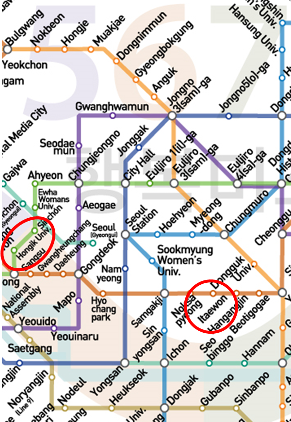 See the Seoul subway lines 1-6 |Street in Korea