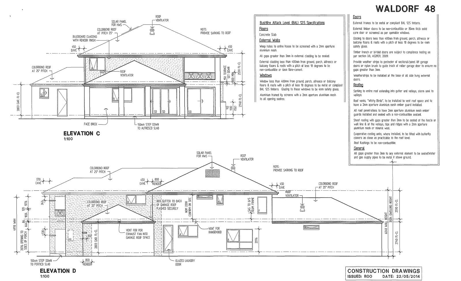 Floor Plan and Elevations ~ Building the Waldorf 48 with Porter Davis