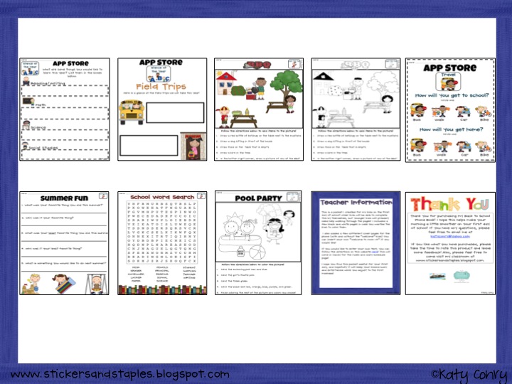 stickers and staples: Back to School Phone Book