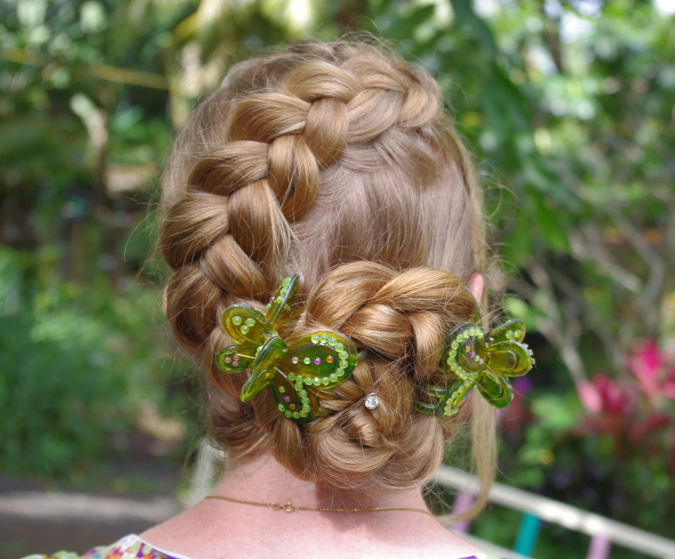 Braids & Hairstyles for Super Long Hair: Dutch Braid - Flower Updo~ my ...