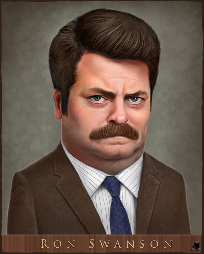 samahcinema: Ron Swanson’s "Visions of Nature" art show grand opening ...