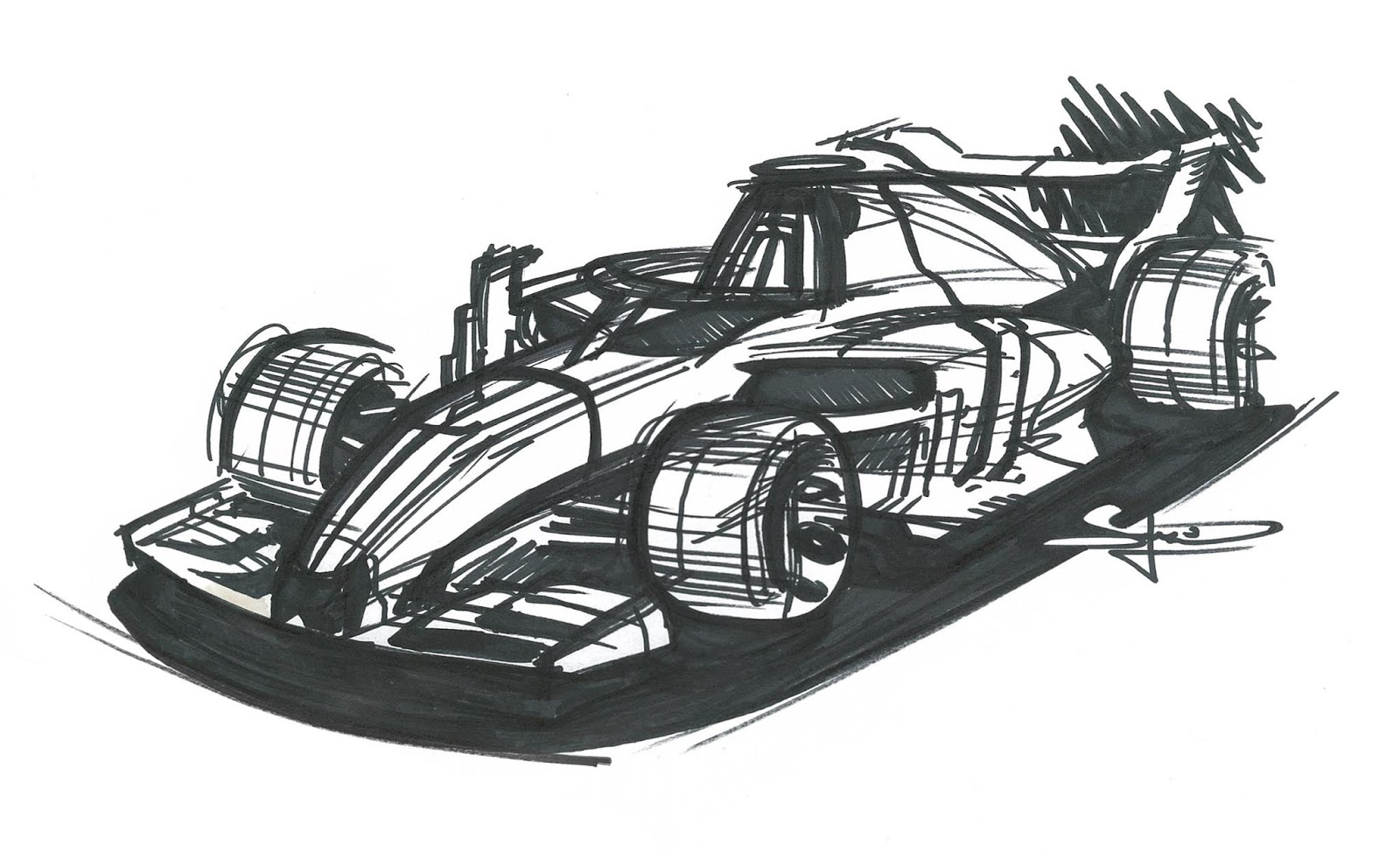 Simon Larsson - Sketchwall: F1 2019 Sketch