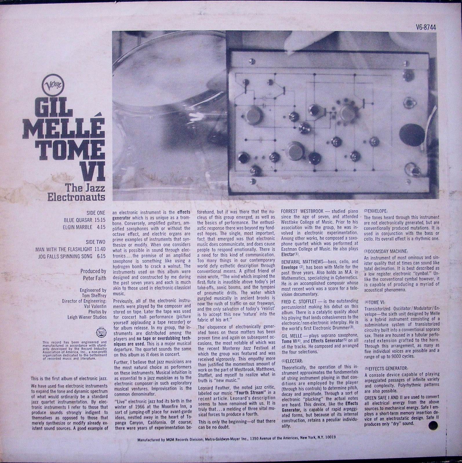 9 grey chairs: Gil Melle-Tome VI (the Jazz Electronauts)-1968,