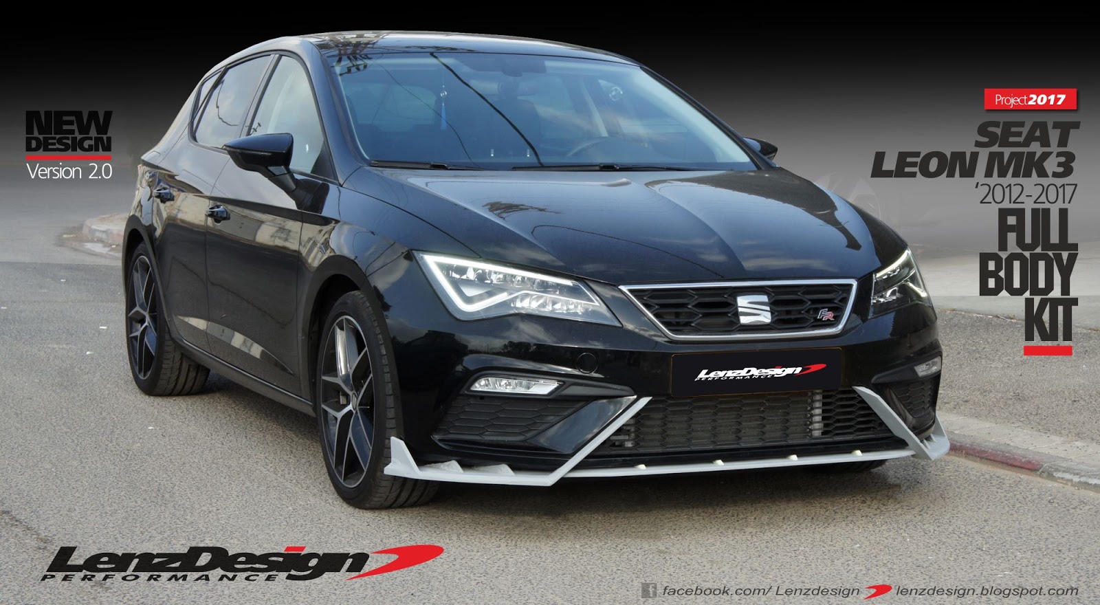 Seat Leon Mk3 5F Lenzdesign Bodykit & Spoilers 2012 2013 2014 2015 2016 ...