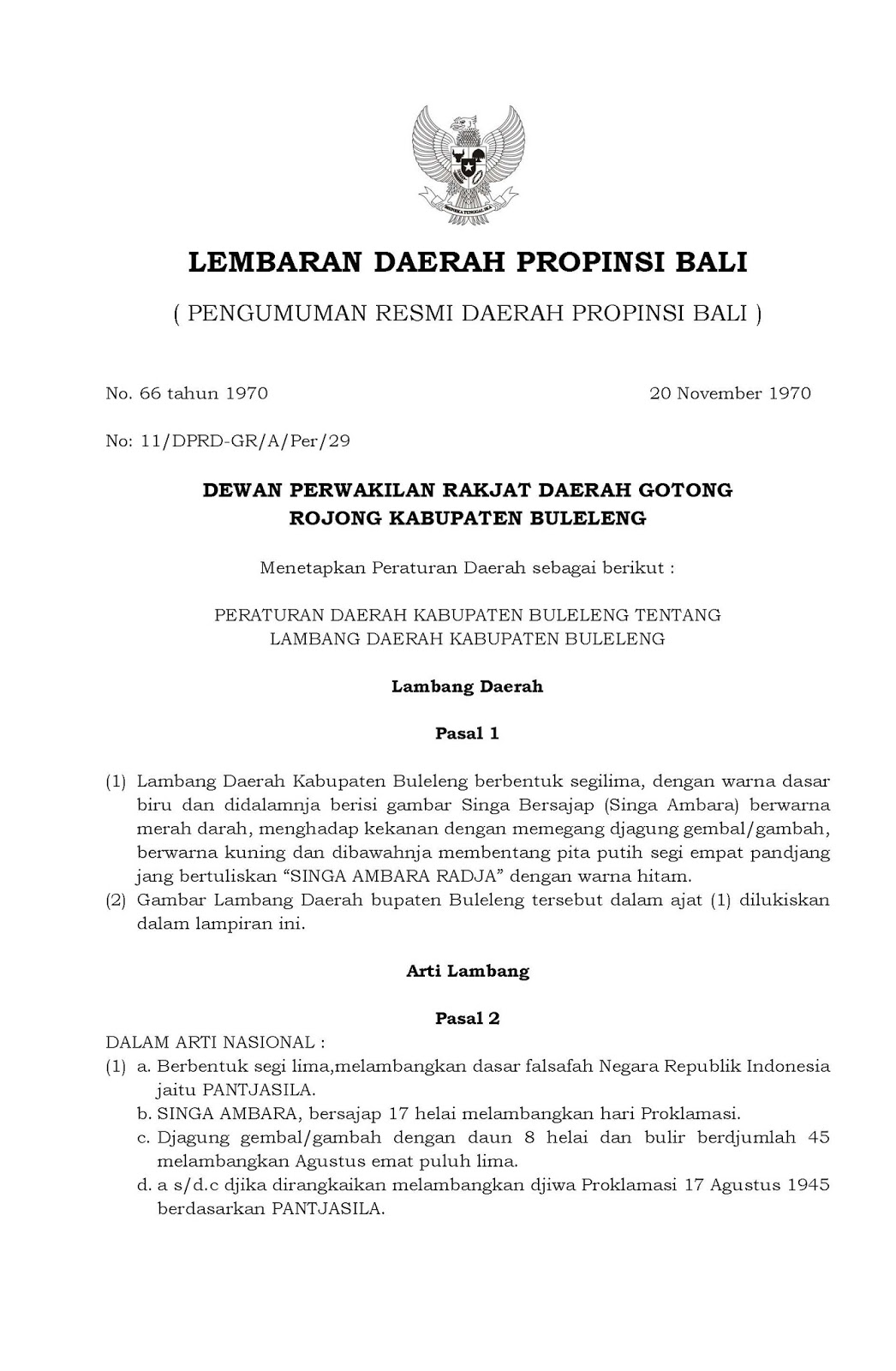 MAKNA-ARTI LOGO-LAMBANG DAERAH KABUPATEN BULELENG