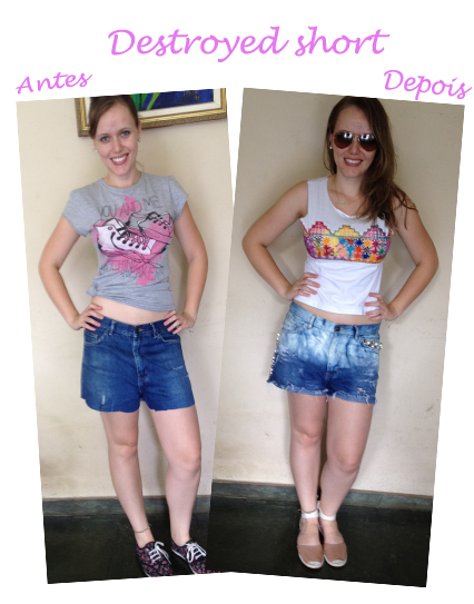 Blog da Talita: Do it Yourself - destroyed short