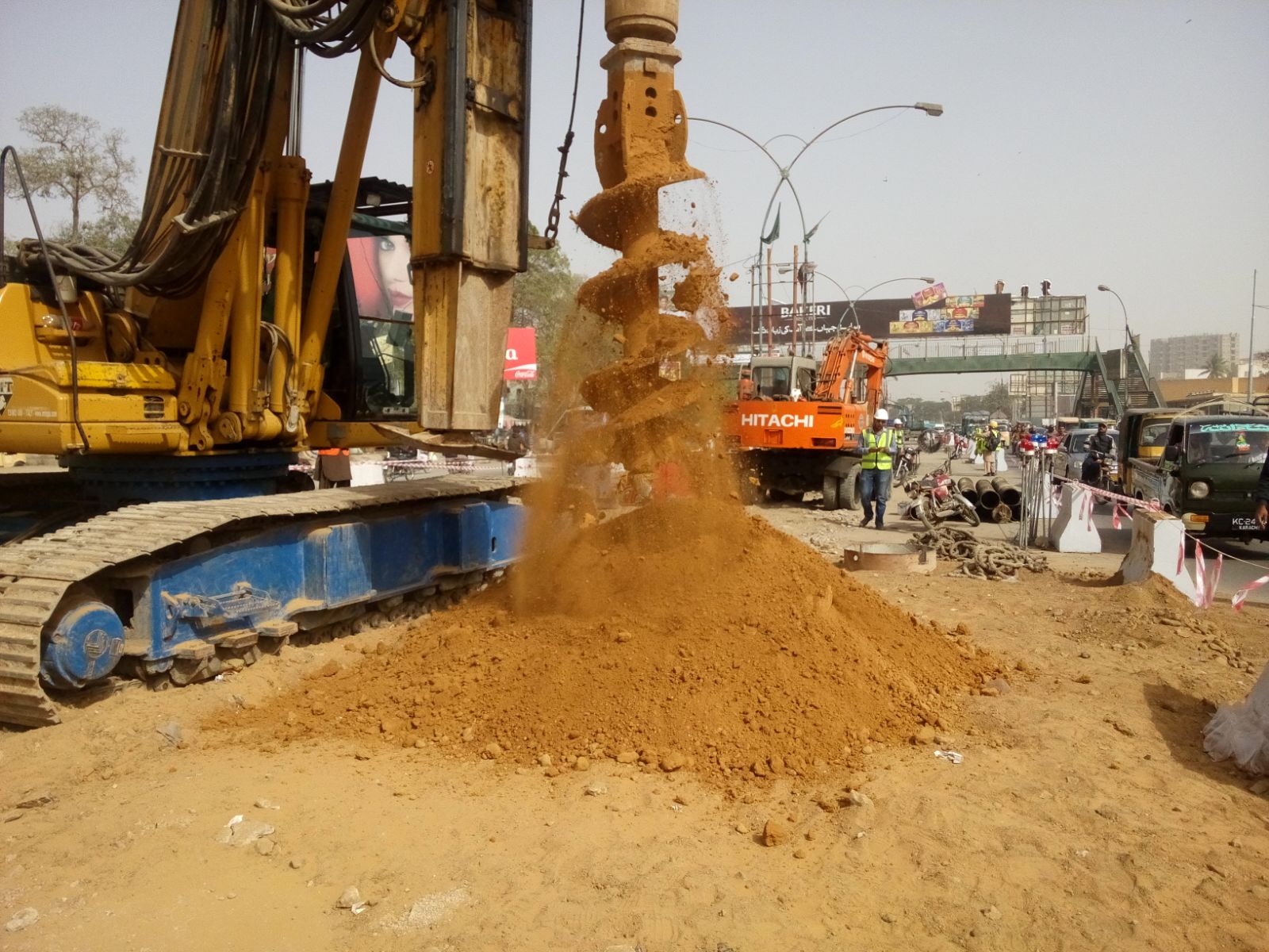 REAL CONSTRUCTION ACTIVITIES : PILING WORK USING AUGAR RIG