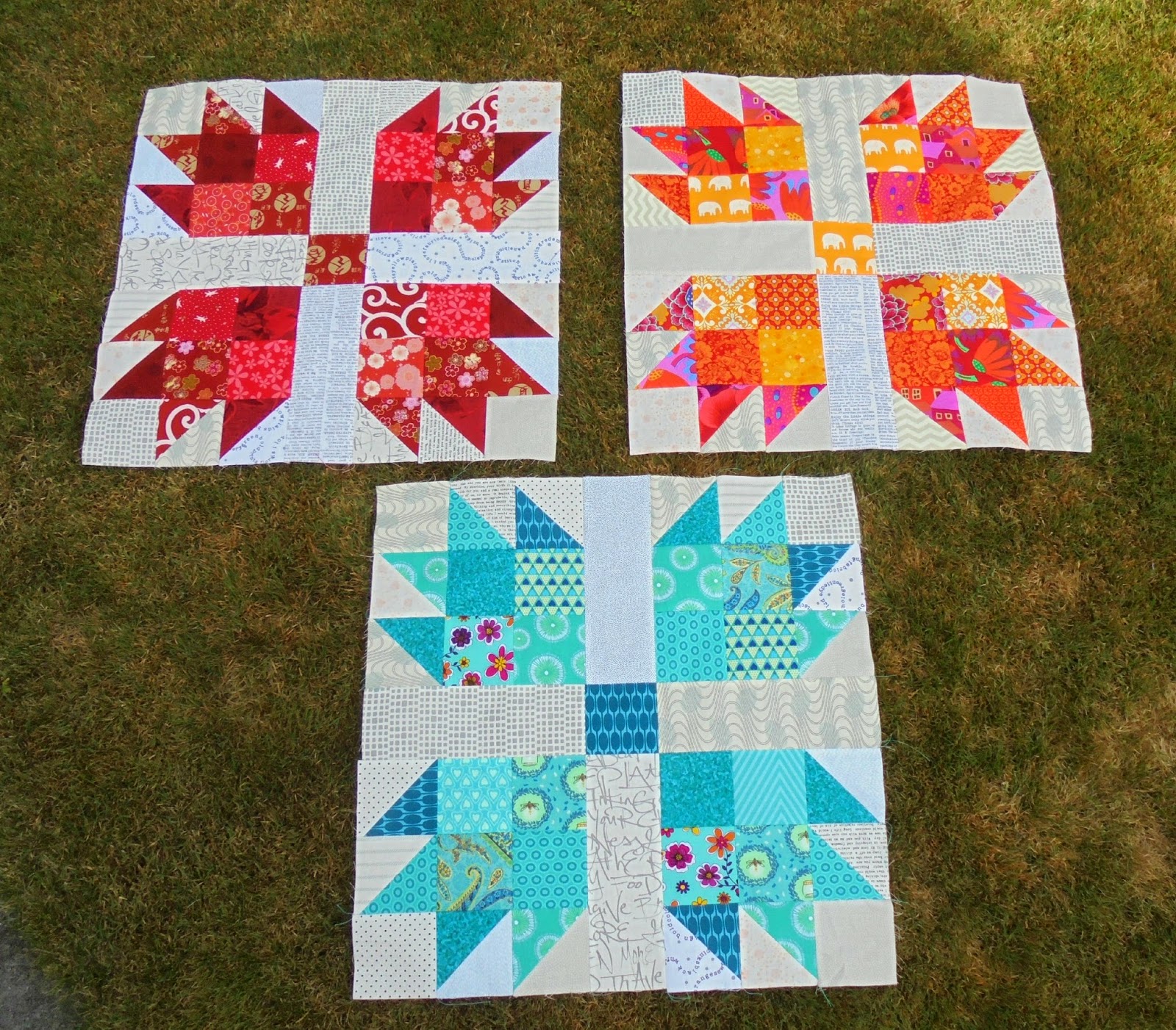 Wendy's Quilts and More: Bear Paw blocks for Capital Quilters
