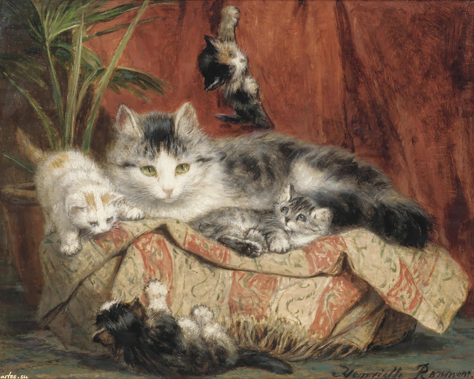 Henriette Ronner-Knip (Dutch, 1821-1909): ehdu — LiveJournal