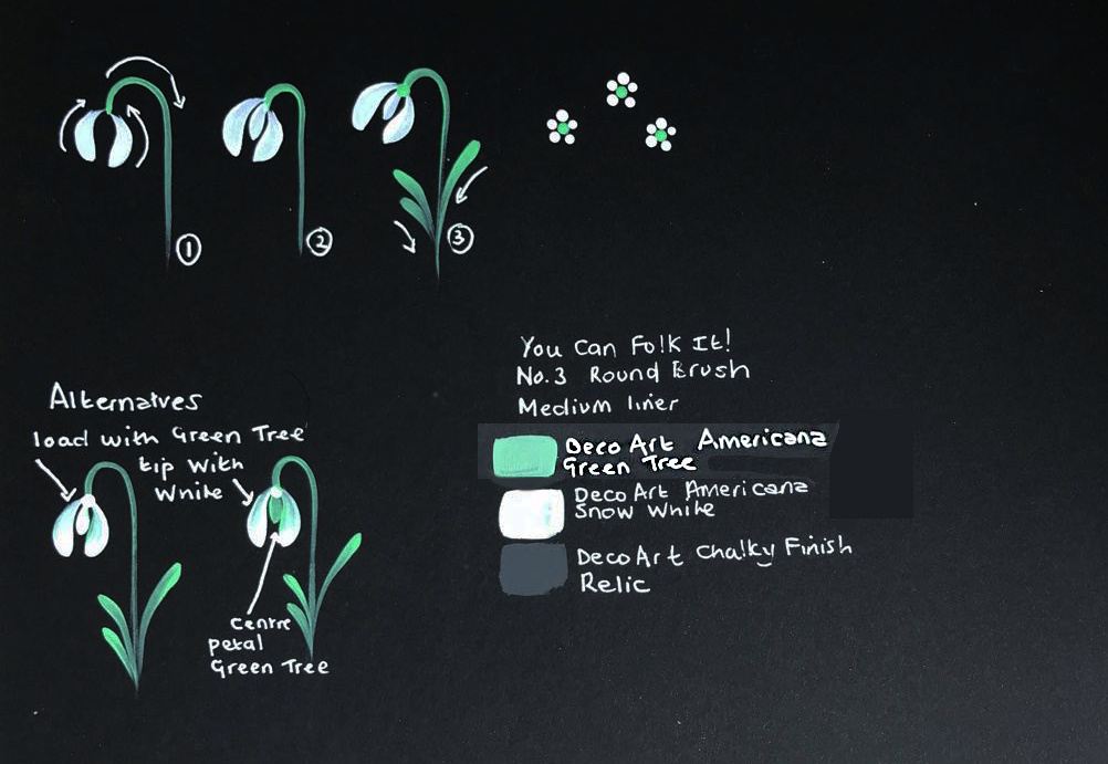 You Can Folk It!: How to paint Snowdrops