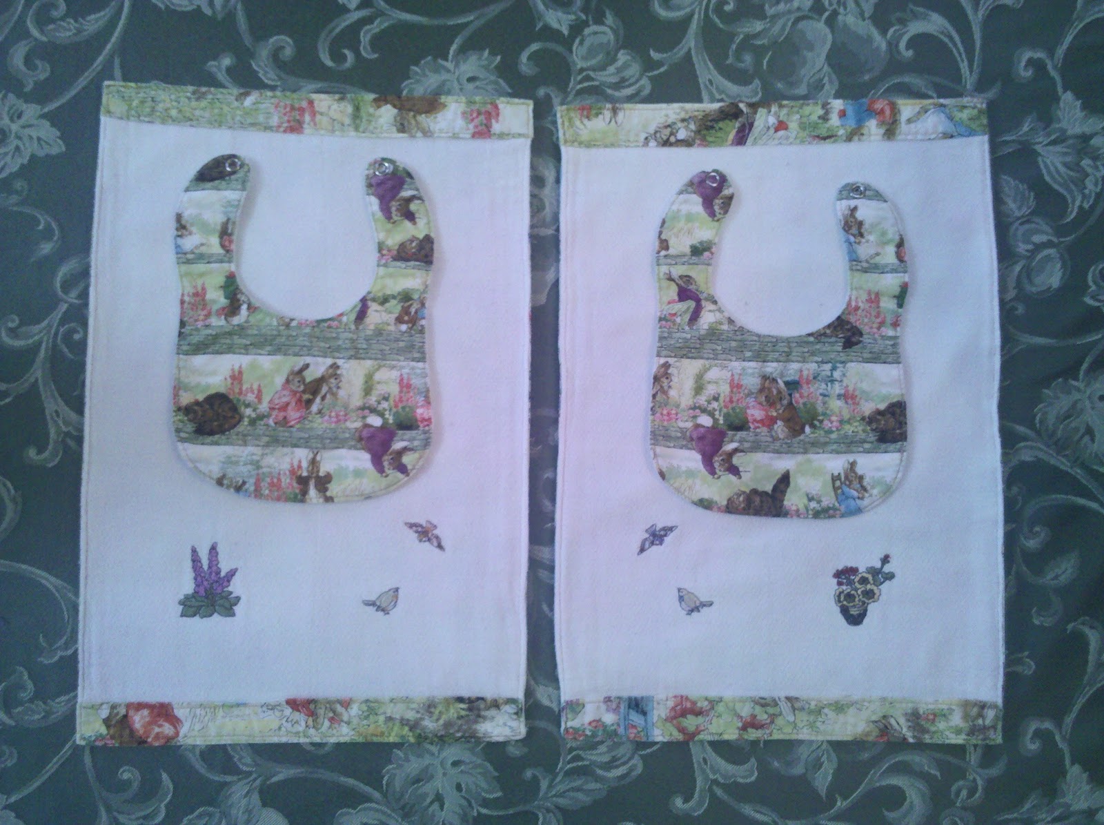 PURPLE SAGE ORIGINALS: Baby Bibs and Burp Cloths