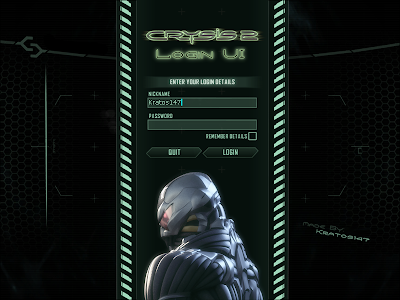 Cross Fire: Estilo de login