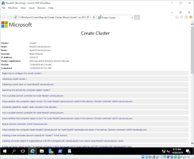 Jamespcschool Storage Spaces Direct S2d Chapter 2 Install And Configure Cluster With Powershell 8664