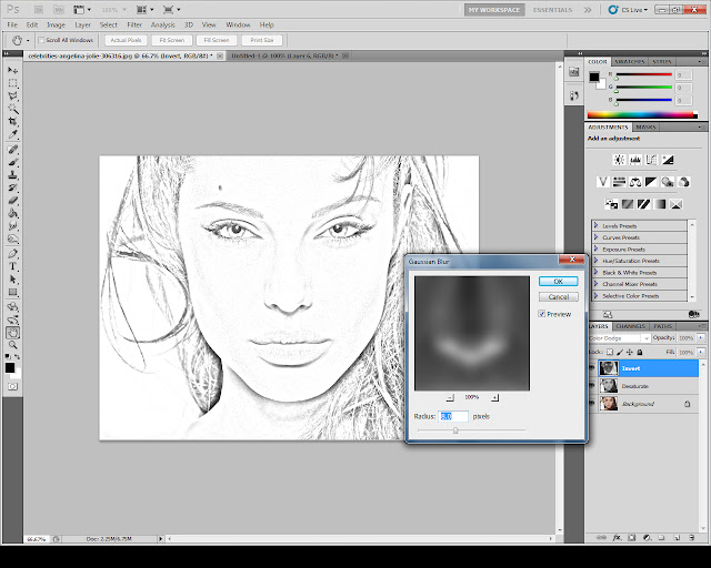V3N0M's - 2D and 3D art: Turn your photos into sketches with Photoshop