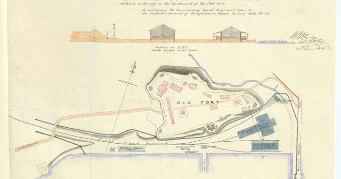 Fort York and Garrison Common Maps: 1856 Ord/Pilkington: Plan Shewing ...