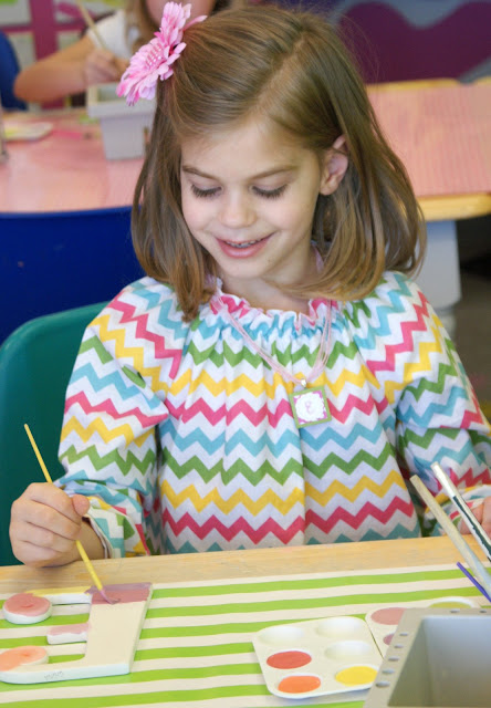 A Little Loveliness: Emma's Pottery Painting Birthday Party