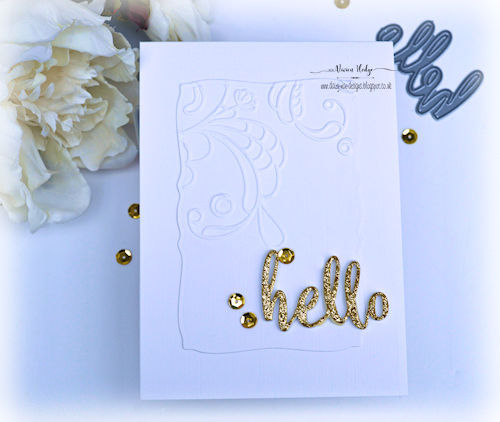 Daizy-Mae-Designs: Golden Hello card