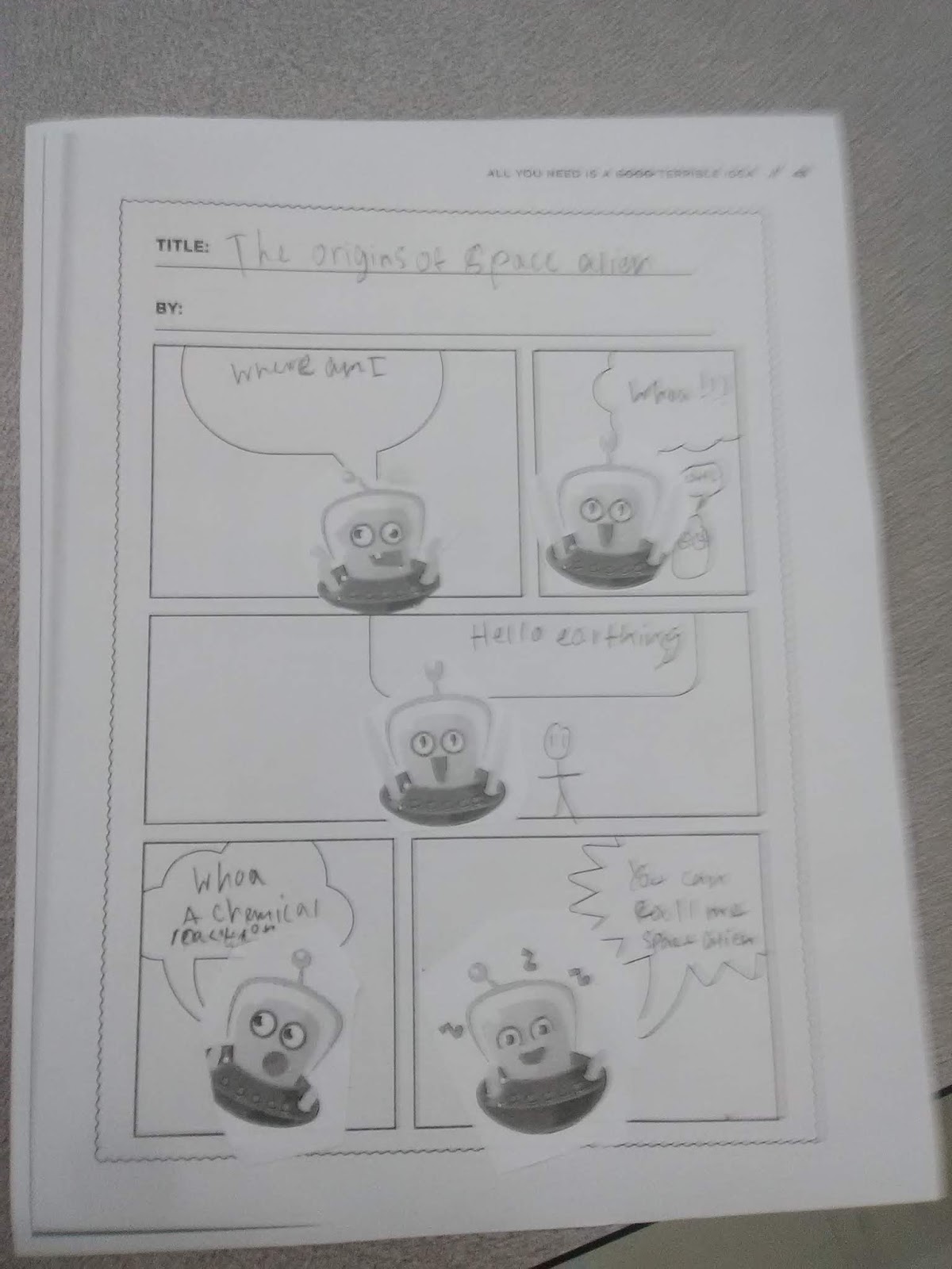 Young Readers and Writers At Home in the Library: Easy Peasy Comic ...