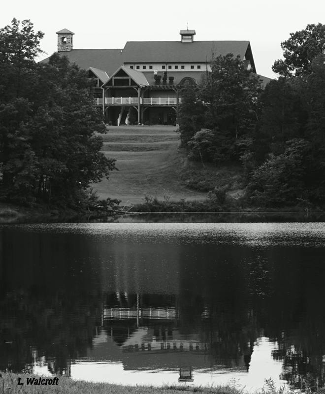 The View from Squirrel Ridge: Lake Frederick in Black and White