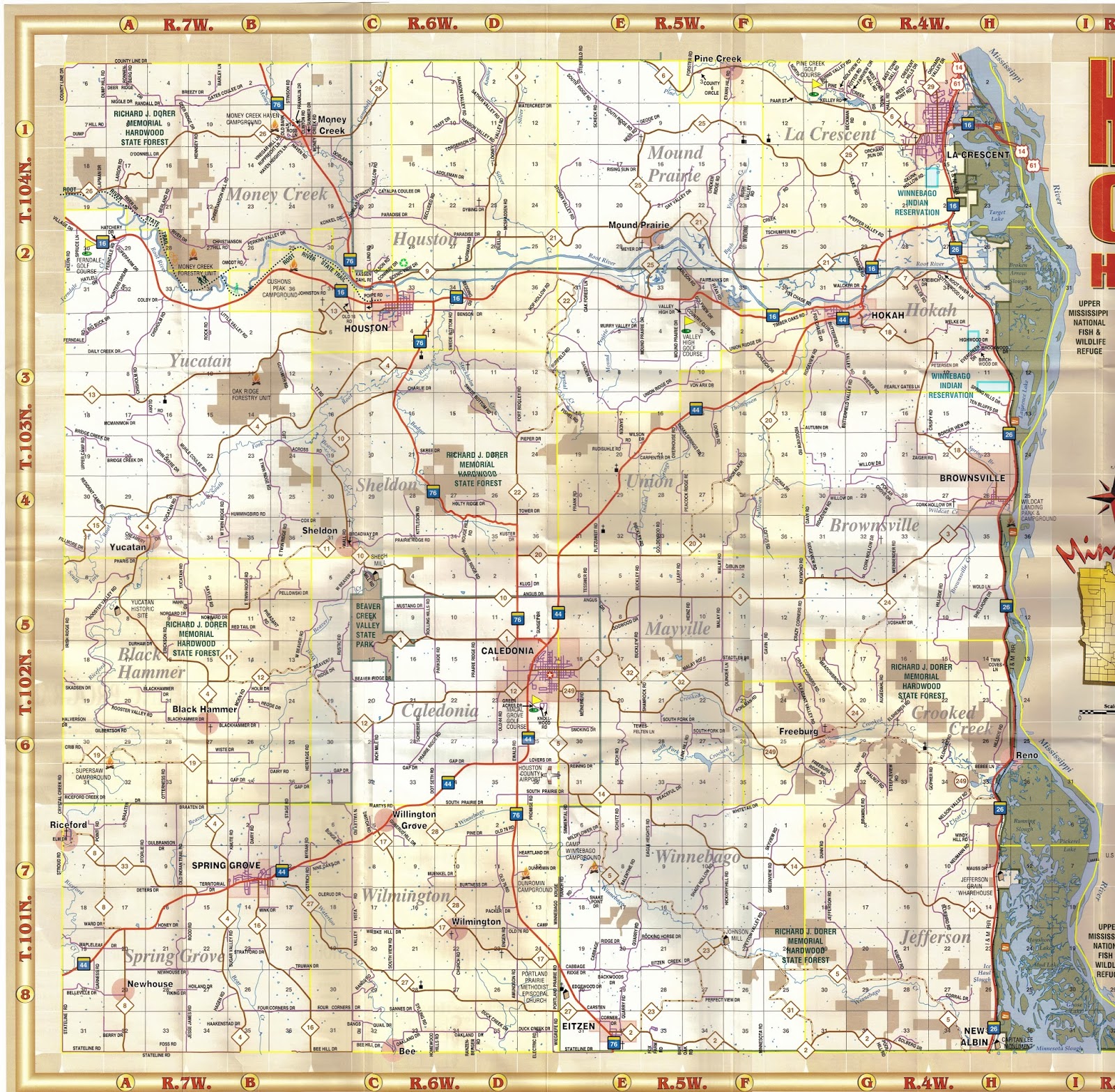 Mosel-Miami Musings: Houston County, Minnesota—history