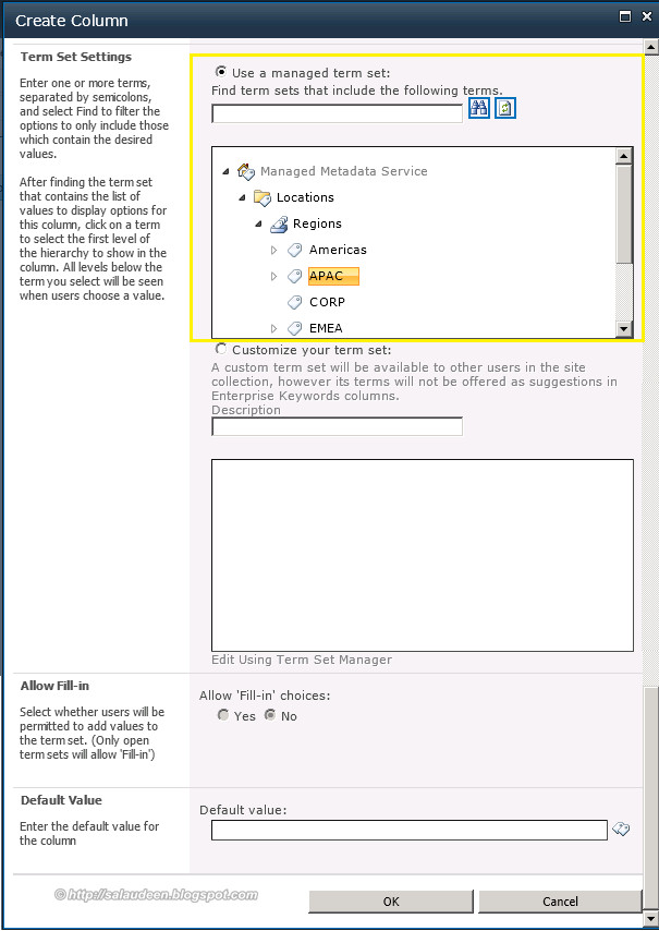 Rx-SHAREPOINT : Configuring Managed Metadata Service - Step by Step Guide Rx-SHAREPOINT : Configuring Managed Metadata Service - Step by Step Guide