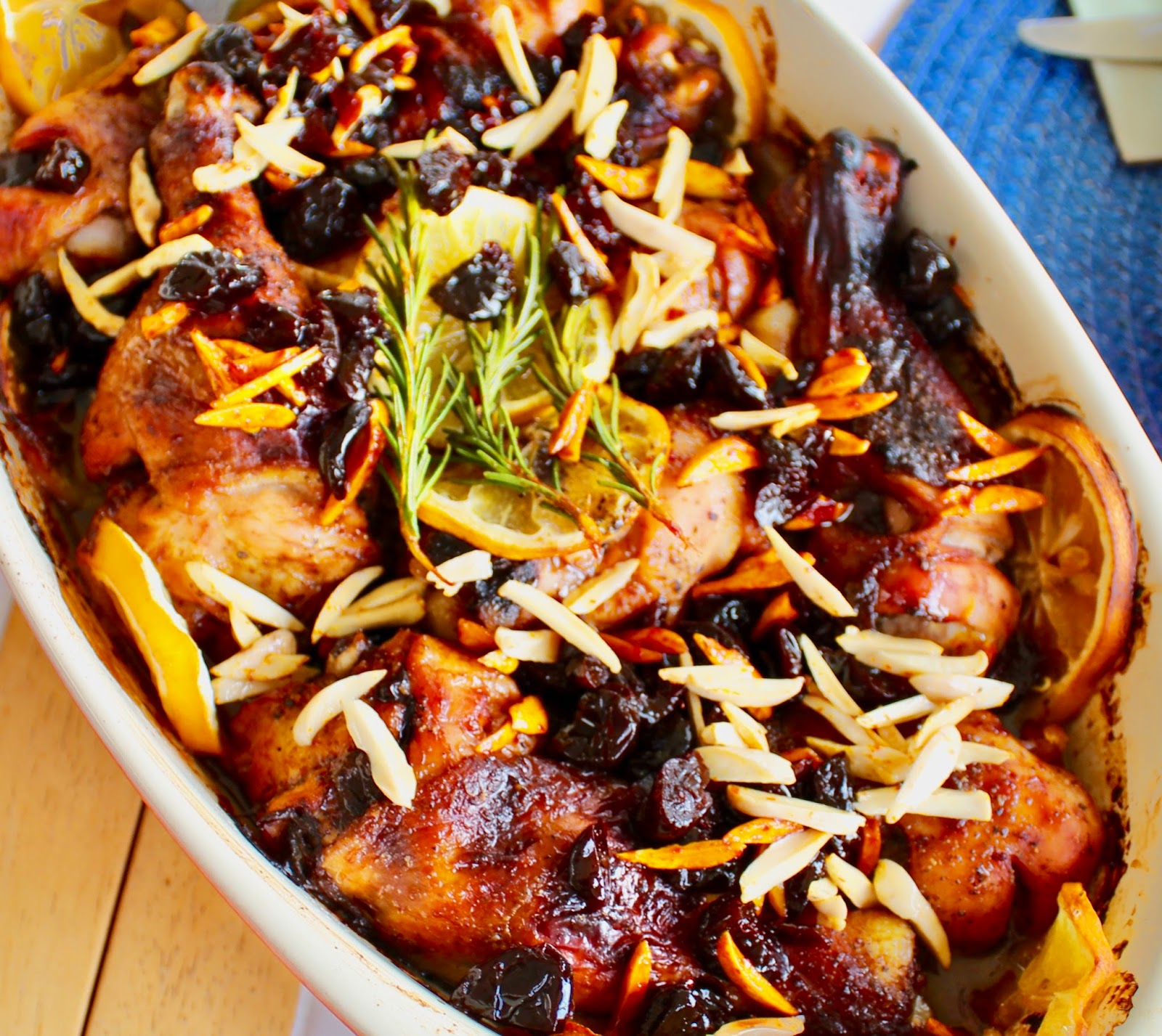 Flaming Cherry Glazed Chicken