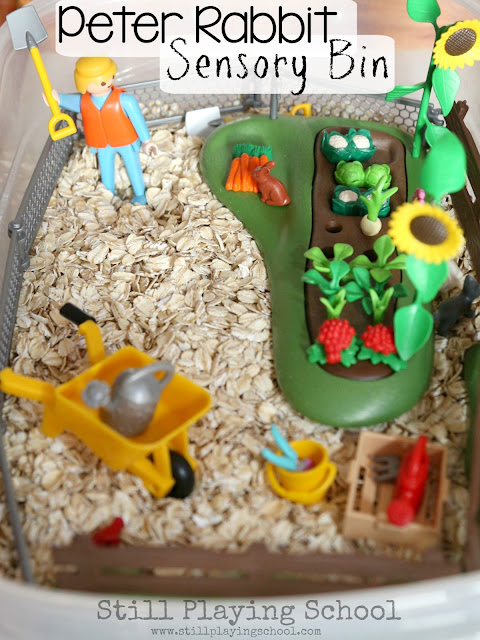 Peter Rabbit Sensory Bin | Still Playing School