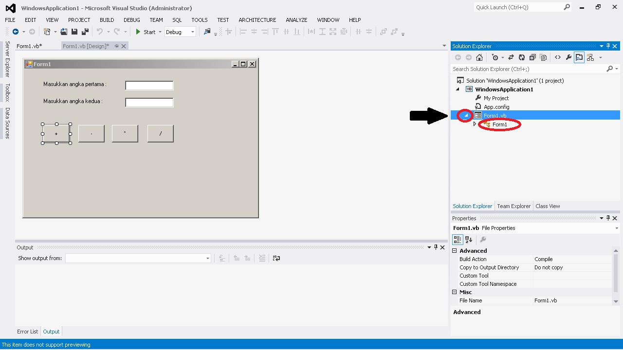 Membuat Kalkulator Dengan Pemrograman Visual Studio 2012 - Bumbu Belajar