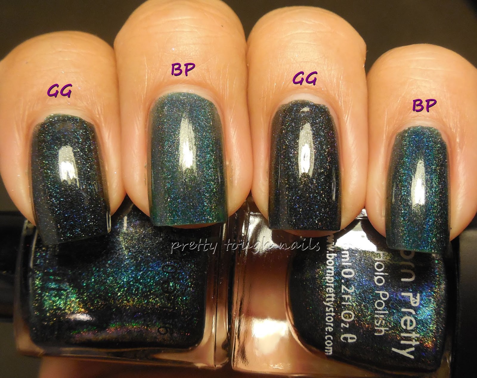 ::pretty::tough::nails::: Born Pretty Holos Teal Blue (#8) and Dark ...
