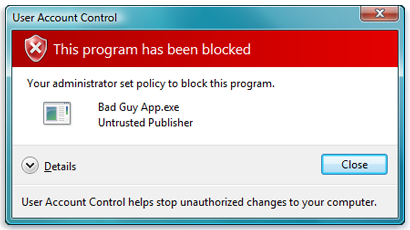 Microsoft Windows Security: The User Access Control (UAC) Prompts