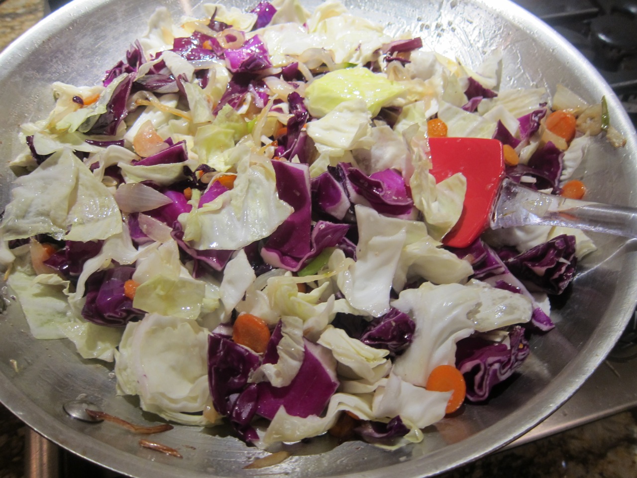 Cuisine Ici: Rainbow Cabbage and Rice