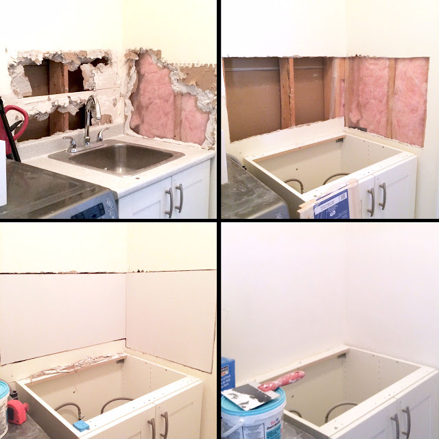 One Room Challenge Spring 2017 - Week 3 - Laundry Room Repairs and ...