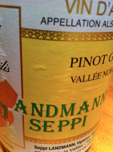 Alsace Wines: 2007 Pinot Gris, Seppi Landmann
