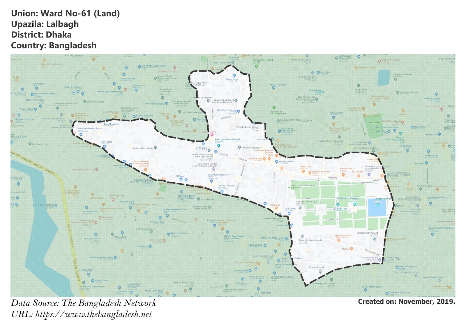 Ward No-61, Lalbagh, Dhaka