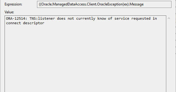 Living and breathing the world of Microsoft: Oracle Database Connection ... Living and breathing the world of Microsoft: Oracle Database Connection ...