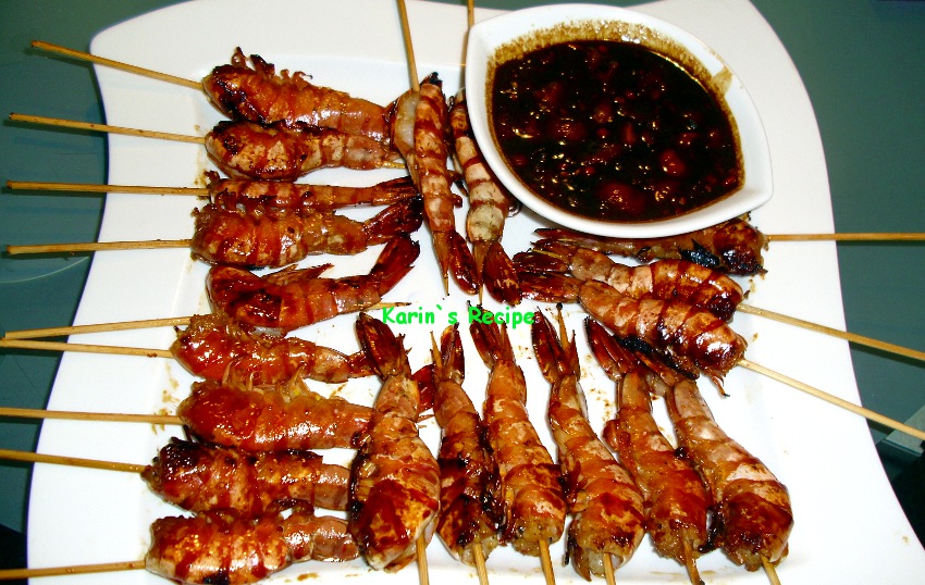 Karin's Recipe: Sate Udang (Prawn Satay)