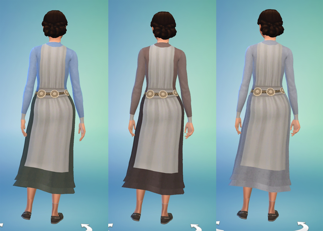 TS4: Celtic Short Dress and Cape | History Lover's Sims Blog