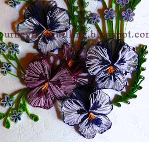 A Journey into Quilling & Paper Crafting: Quilled-3d -Flowers- Pansy ...