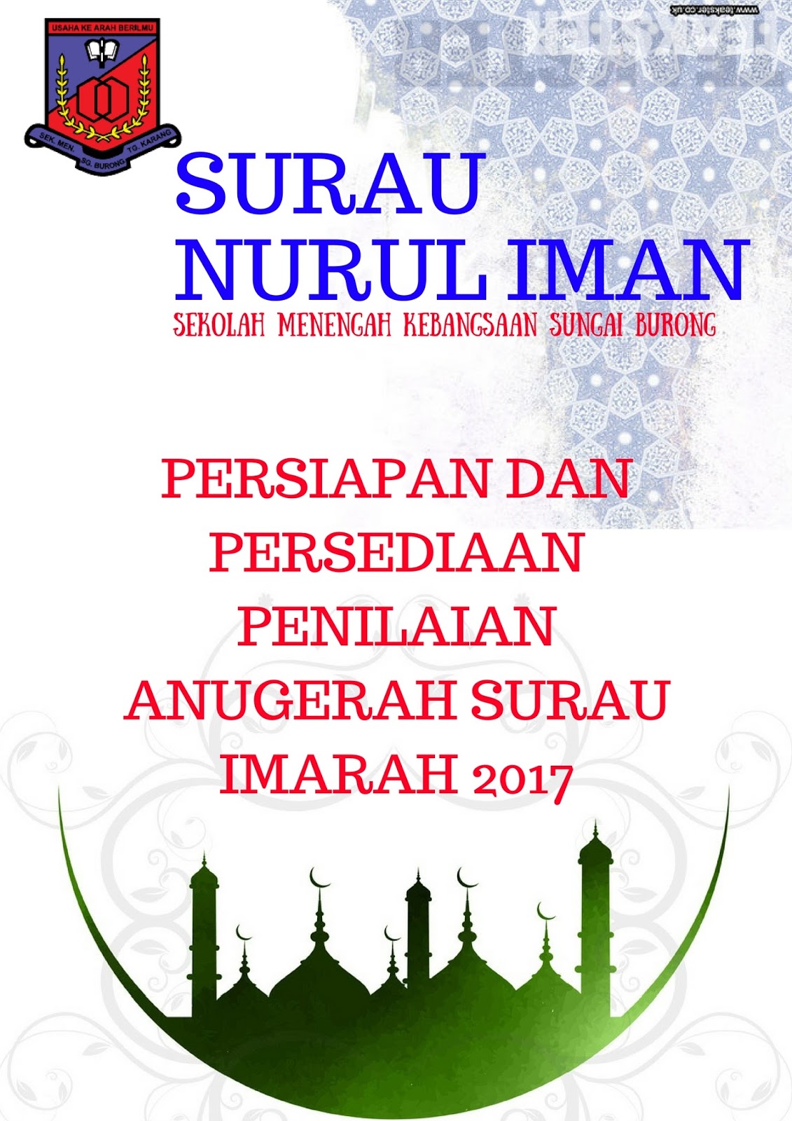 Sekolah Menengah Kebangsaan Sungai Burong: PERSIAPAN DAN PERSEDIAAN ...
