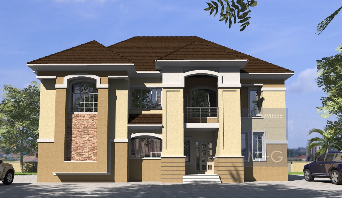 Contemporary Nigerian Residential Architecture: 5 bedroom Maisonette ...